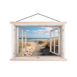 OnlyWow Poster mit Leiste D&uuml;nen | Gr.: 120 x 80 cm