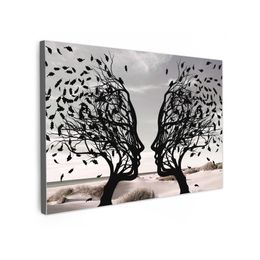 OnlyWow Leinwand Bilder Gesichtsbaum | Gr.: 40 x 30 cm