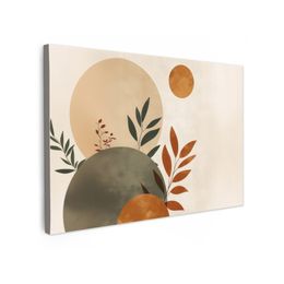 OnlyWow Leinwand Bilder Rostfarben | Gr.: 40 x 30 cm