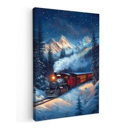 MuchoWow Leinwand Bilder Anthrazit | Gr.: 20 x 30 cm