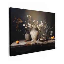 OnlyWow Leinwand Bilder Stillleben | Gr.: 90 x 140 cm