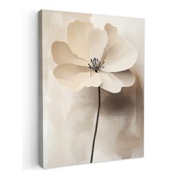 MuchoWow Leinwand Bilder Creme | Gr.: 20 x 30 cm