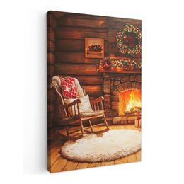 OnlyWow Leinwand Bilder Bernsteinfarben | Gr.: 90 x 140 cm