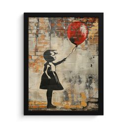 OnlyWow Poster mit Leiste Ballon | Gr.: 60 x 80 cm