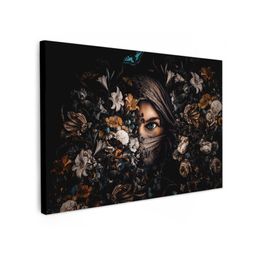 OnlyWow Leinwand Bilder Blumenportr&auml;t | Gr.: 60 x 40 cm
