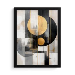 OnlyWow Poster mit Leiste Abstrakt | Gr.: 40 x 60 cm