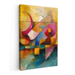 OnlyWow Leinwand Bilder Geometrie | Gr.: 40 x 60 cm