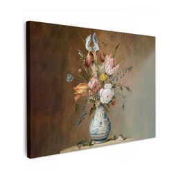 OnlyWow Leinwand Bilder Blumenvase | Gr.: 40 x 30 cm