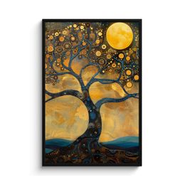 OnlyWow Poster mit Leiste Vollmond | Gr.: 20 x 30 cm