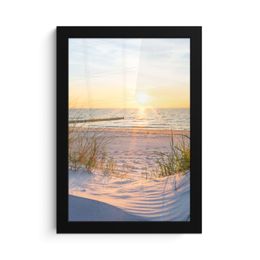OnlyWow Poster mit Leiste Sonnenuntergang | Gr.: 60 x 80 cm