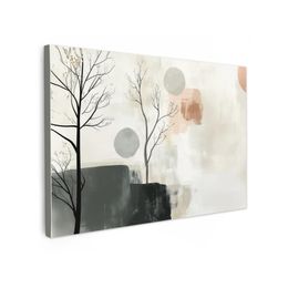 OnlyWow Leinwand Bilder Sandfarben | Gr.: 90 x 60 cm