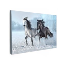 MuchoWow Leinwand Bilder Anthrazit | Gr.: 30 x 20 cm