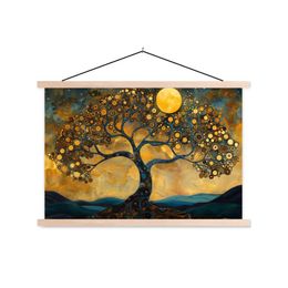 MuchoWow Poster mit Leiste Vollmond | Gr.: 60 x 40 cm