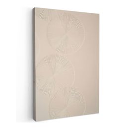 OnlyWow Leinwand Bilder Ecru | Gr.: 60 x 80 cm