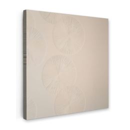 OnlyWow Leinwand Bilder Ecru | Gr.: 20 x 20 cm
