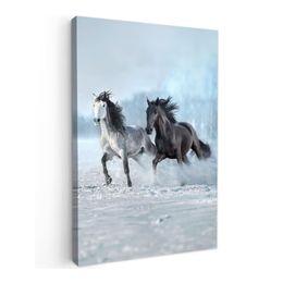 MuchoWow Leinwand Bilder Anthrazit | Gr.: 20 x 30 cm