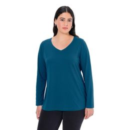 Ulla Popken Shirt in blaugr&uuml;n | Gr.: 50-52