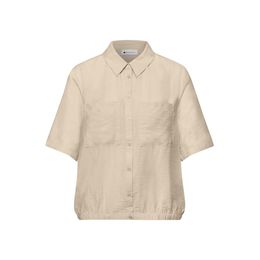 Street One Bluse mit Kragen in Smoke Beige | Gr.: 36