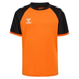 Hummel T-Shirt Raglan&auml;rmel Hmlmatch Kinder in ORANGE TIGER/BLACK | Gr.: 164