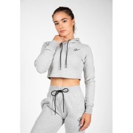 Gorilla Wear Crop-Top-Hoodie - Pixley - Grau | Gr.: XS