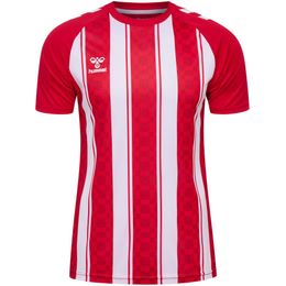 Hummel T-Shirt Raglan&auml;rmel Hmlmatch Erwachsene in TRUE RED/WHITE | Gr.: XXL