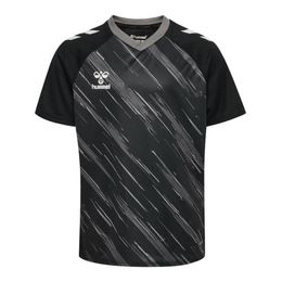 Hummel T-Shirt Raglan&auml;rmel Hmlmatch Kinder in BLACK/STEEL GRAY | Gr.: 152