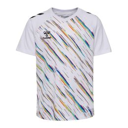 Hummel T-Shirt Raglan&auml;rmel Hmlmatch Kinder in WHITE/MULTICOLOR | Gr.: 128
