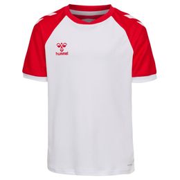 Hummel T-Shirt Raglan&auml;rmel Hmlmatch Kinder in WHITE/TRUE RED | Gr.: 116