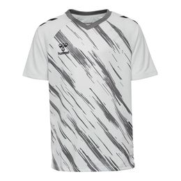 Hummel T-Shirt Raglan&auml;rmel Hmlmatch Kinder in WHITE/STEEL GRAY | Gr.: 128