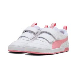 Sneaker Puma "MULTIFLEX 2 SL V PS", M&auml;dchen, Gr. 34, wei&szlig; (Puma wei&szlig;, pinkscape), Synthetik, Schuhe Sneaker, mit Klettverschluss, innen aus Textil, Obermaterial aus Synthetik
