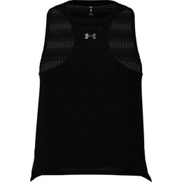 Lauftop Under Armour "UA VELOCITI SINGLET", Damen, Gr. L, schwarz,, reflective, Obermaterial: 100% Polyester, Tops, sportlicher Stil, f&uuml;r Lauftraining, f&uuml;r Erwachsene