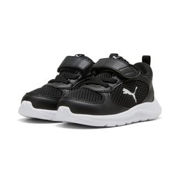 Sneaker Puma "FUN RACER 2 AC INF", M&auml;dchen, Gr. 27, schwarz-wei&szlig; (Puma schwarz, Puma wei&szlig;), Synthetik, Schuhe Sneaker, mit Klettverschluss, mit leicht profilierter Sohle