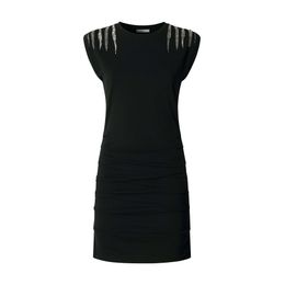 Pepe Jeans Kleid 'Brilla' Damen Gr&ouml;&szlig;e 38 schwarz / silber Winterkleid