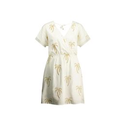 Deeluxe Kleid ' HILDA ' Damen Gr&ouml;&szlig;e 44 beige / wei&szlig; Winterkleid
