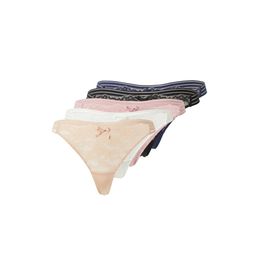Hunkem&ouml;ller Hunkem&ouml;ller String 'Sully' Damen Gr&ouml;&szlig;e L beige / navy / rosa / schwarz / wei&szlig;