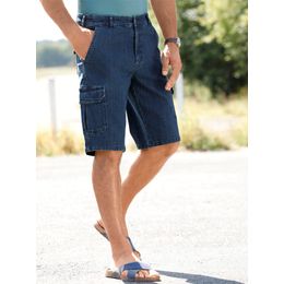 Jeansbermudas Catamaran, Herren, Gr. 50, Normalgr&ouml;&szlig;en, blau (blau, stone, washed), 99% Baumwolle, 1% Elasthan, unifarben, kurz, Jeans
