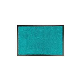 WohnDirect Fu&szlig;matten f&uuml;r Innen & Au&szlig;en T&Uuml;RMATTE 1 in Petrol | Gr.: 40 x 60 cm