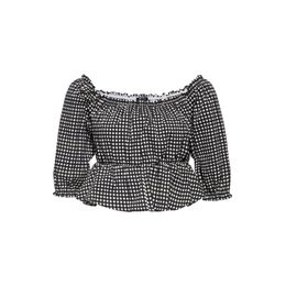 Queen Kerosin Carmen-Top in schwarz | Gr.: S