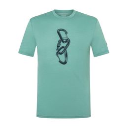 super.natural Merino T-Shirt CARABINERI in Petrol | Gr.: L