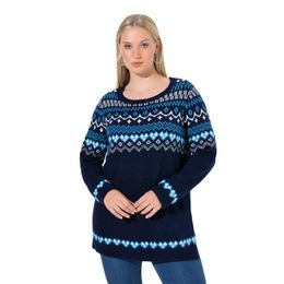 Ulla Popken Pullover in tintenblau | Gr.: 50-52