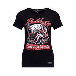 Queen Kerosin T-Shirt Build It Up in schwarz | Gr.: XXL