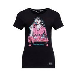 Queen Kerosin T-Shirt Man Eater in schwarz | Gr.: 3XL