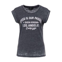 Queen Kerosin T-Shirt Speed is our Passion in anthrazit | Gr.: S