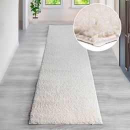 Hochflor-Teppich OTTO HOME "Viva Shaggy, in Standard- und Premium-Qualit&auml;t, 30 mm oder 45 mm H&ouml;he" Gr. 11, beige (creme), B:67cm H:30mm L:230cm, Kunstfaser, Teppiche, Uni Farben, einfarbig, besonders weich und kuschelig, Kundenliebling