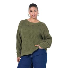 Studio Untold Pullover in oliv | Gr.: 46-48