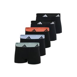 Adidas Boxershort 5er Pack in Schwarz/Grau/Rot | Gr.: XL