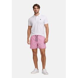 U.S. Polo Assn. Herren Schwimmshorts Badehose P026 in Pink | Gr.: S