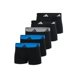 Adidas Boxershort 5er Pack in Schwarz/Grau/Blau | Gr.: XL