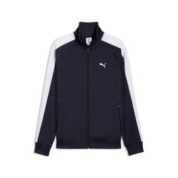 Trainingsjacke Puma "T7 FOUNDATION POLY TRACK JACKET", Herren, Gr. L, new navy, Trikot, Obermaterial: 100% Polyester, unifarben, regular fit normal, Jacken Trainingsjacke, mit Stehkragen, mit Rei&szlig;verschlusstaschen, Regular Fit