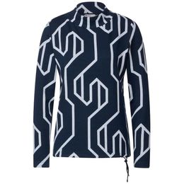 Street One Langarmshirt in deep blue | Gr.: 40